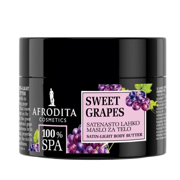 Afrodita 100% spa sweet grapes body butter za telo, 200ml
