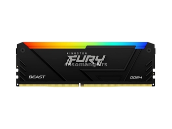 Kingston DIMM DDR4 16GB (2x8GB kit) 3600MT, s KF436C17BB2AK2, 16 Fury Beast RGB Black XMP