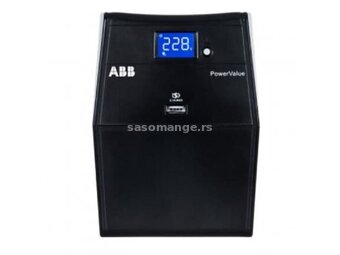 PowerValue ABBYY UPS ABB 11LI Up 600VA 360W/Simulated Sine Wave/4 x IEC 320 C13 USB i RJ45 Serial