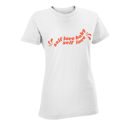 "Self love baby" - unisex bela majica (CS3998)