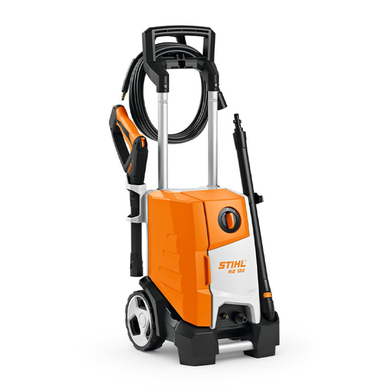 Perač pod visokim pritiskom STIHL RE 120, 2.1 kW, 230 V, 10-125 bar, 400-500 l/h, 40°C, 20 kg