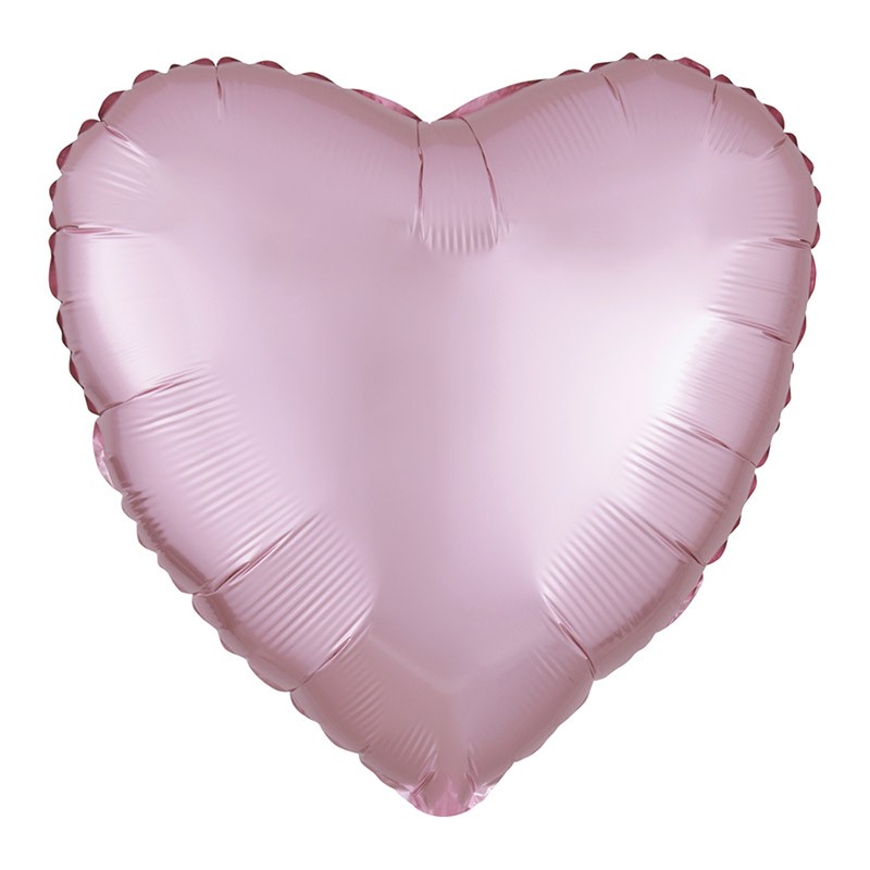 Srce mat svetlo roze – 46cm
