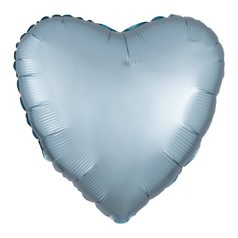 Srce mat svetlo plavo – 46cm