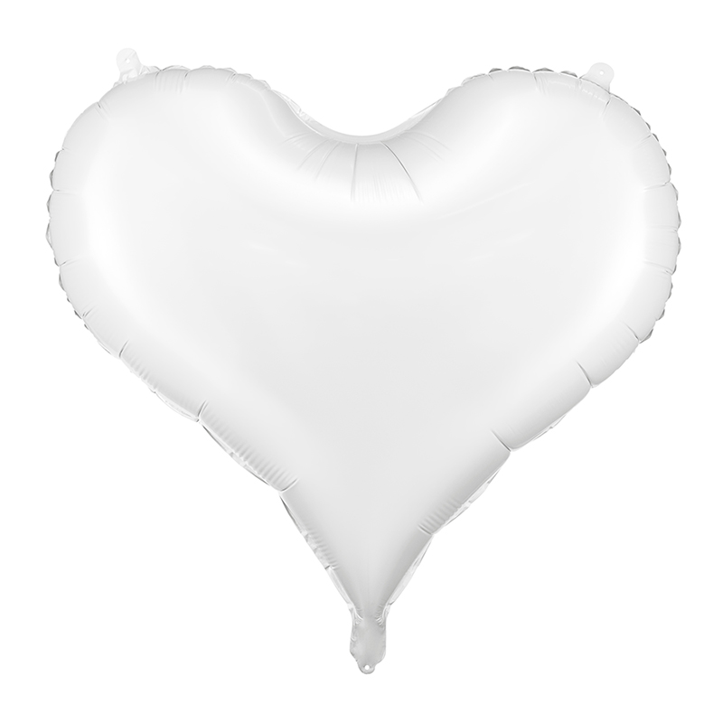 Srce mat belo – 61cm