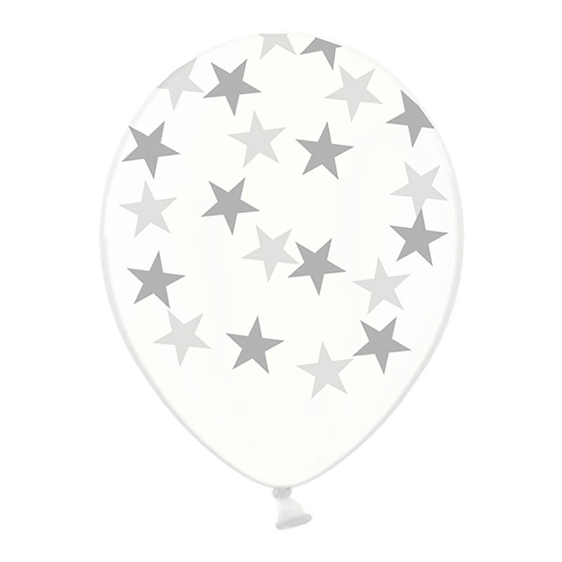 Providan balon sa srebrnim zvezdama – 28cm