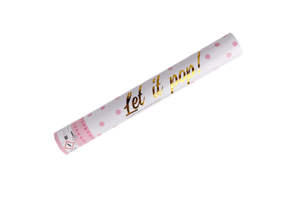 Top sa konfetama roze kružići – 40cm