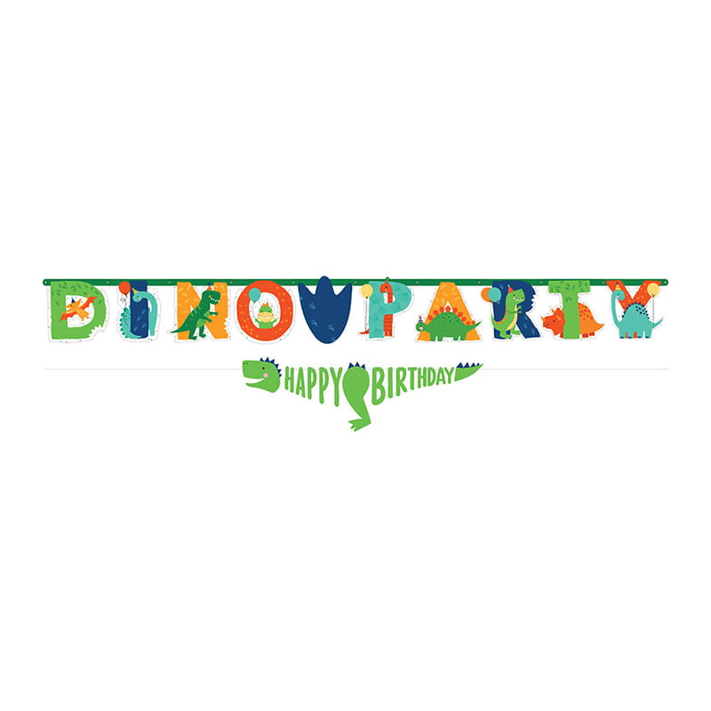 Baner Dino party / Happy Birthday – 230cm