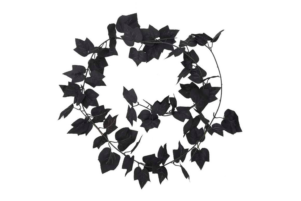 Girlanda crni listovi – 1.8m