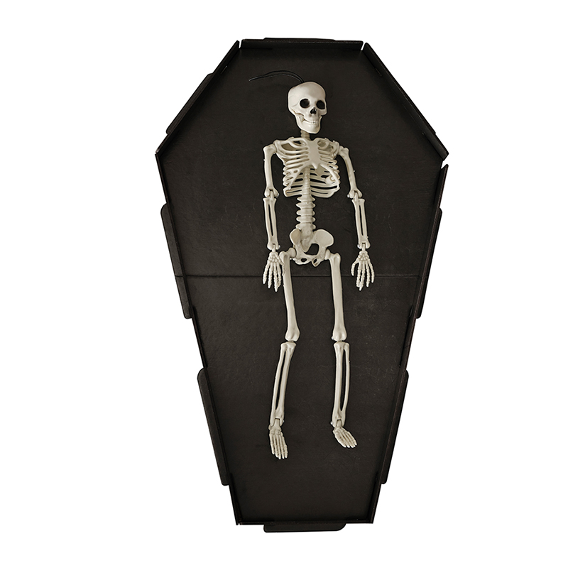 Daska za posluživanje u obliku sanduka sa skeletonom – 55cm