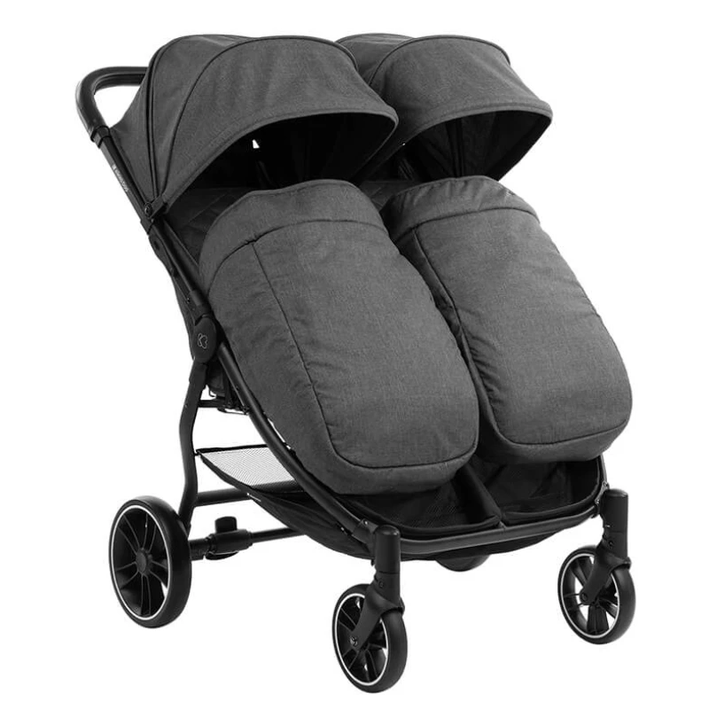 Kikka Boo Happy 2 Kolica Za Blizance Dark Grey, 0m+