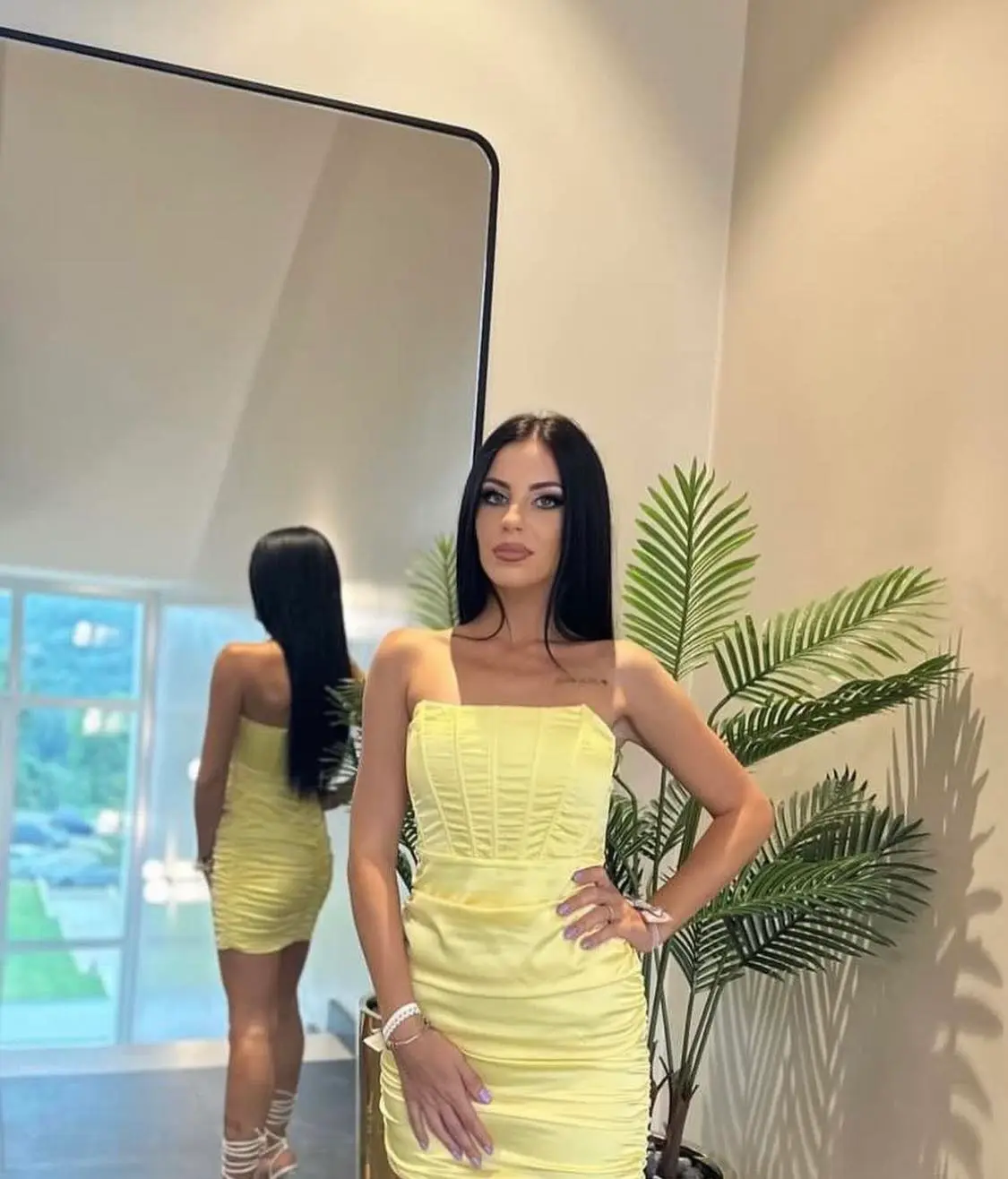 Tatiana yellow haljina