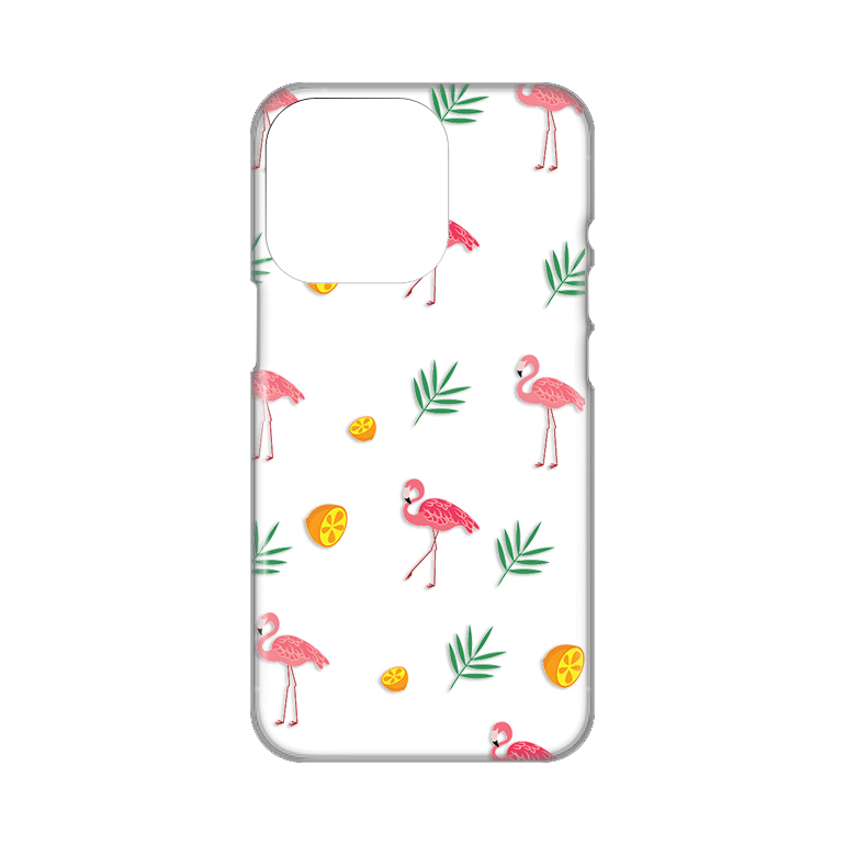 Maska(futrola) Silikonska Print Skin za iPhone 14 Pro Max 6.7 Flamingos