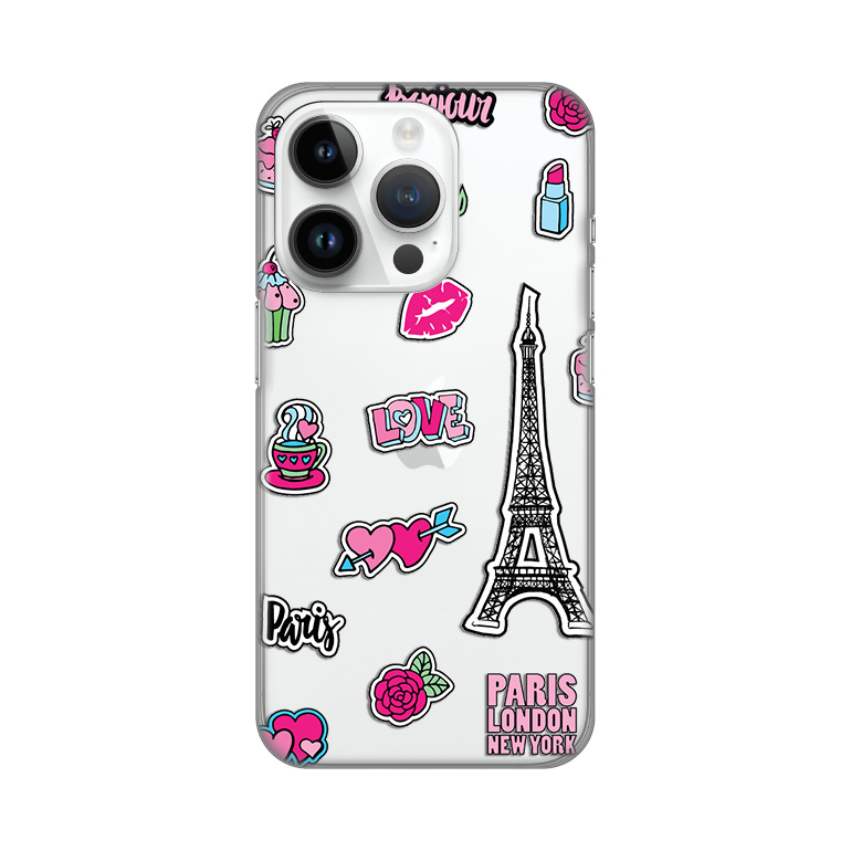 Maska(futrola) Silikonska Print Skin za iPhone 14 Pro 6.1 Love Paris