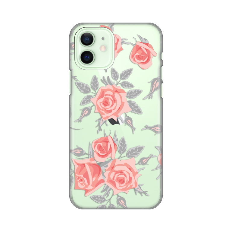 Maska(futrola) Silikonska Print Skin za iPhone 12 6.1 Elegant Roses
