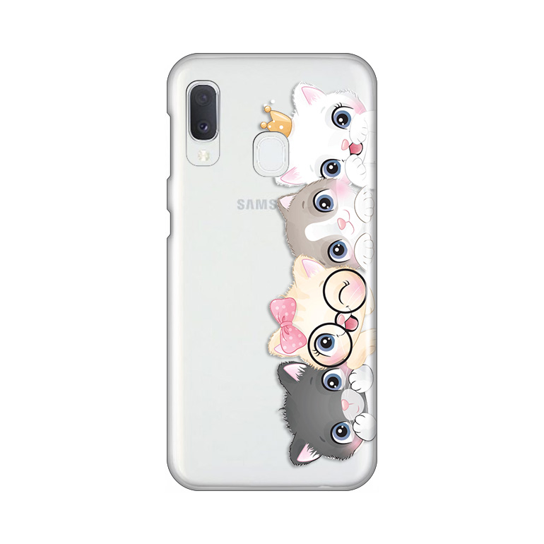 Maska(futrola) Silikonska Print Skin za Samsung A202F Galaxy A20e Cats
