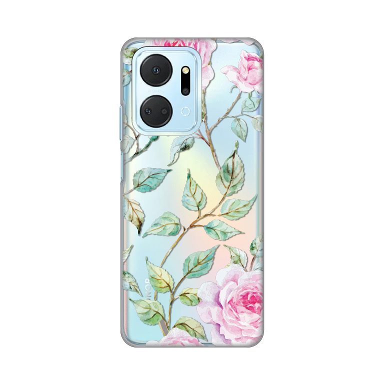 Maska(futrola) Silikonska Print Skin za Honor X7a Roses Pattern