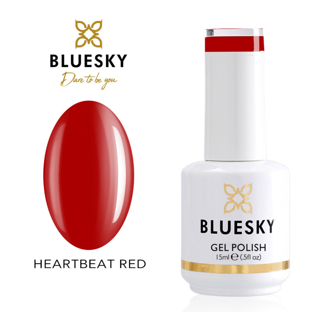 Gel Polish Bluesky 15ML HEARTBEAT RED