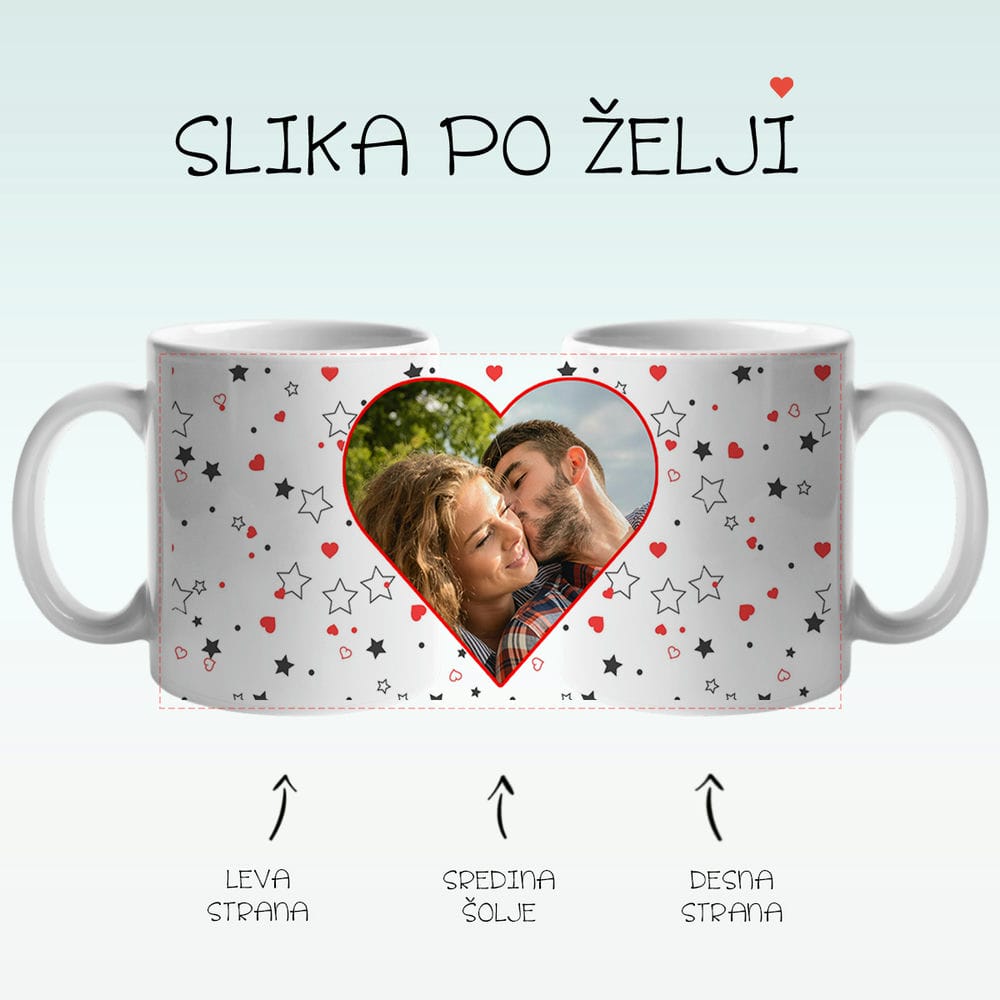 SRCE ŠOLJA SA SLIKOM PO ŽELJI