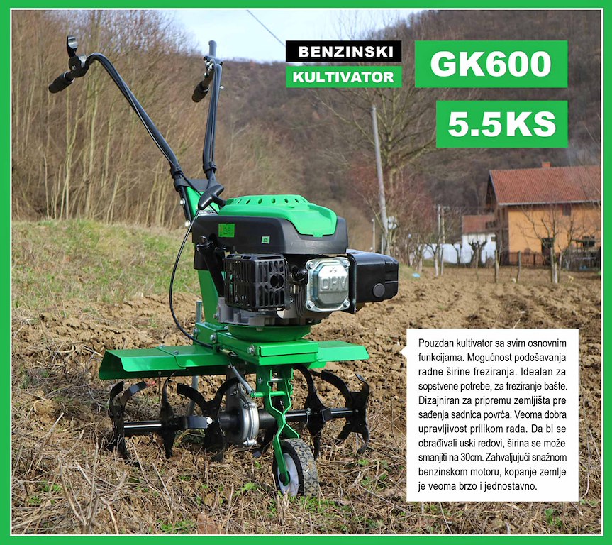 GARDEN MASTER Benzinski Kultivator GK600