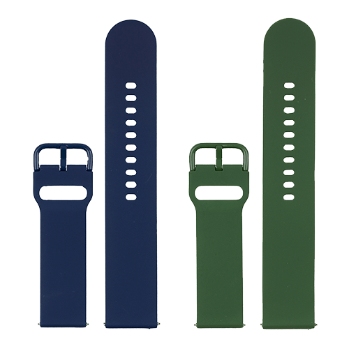 JUST IN CASE Zamenske narukvice 2u1 za pametne satove 22mm Blue-Green