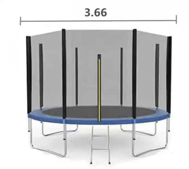 Playtime Trambolina sa merdevinama i sigurnosnom mrežom - set 366 cm