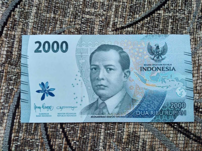 Indonezija 2.000 rupija,2022 god.UNC