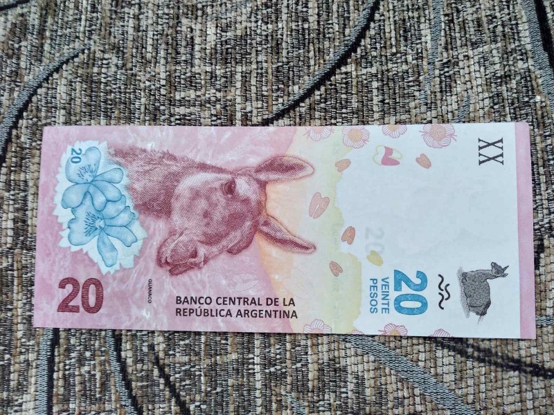 Argentina 20 pesos,2022 god.UNC