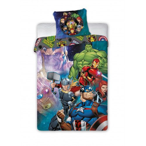 Posteljina za decu Avengers 160x200+70x80cm