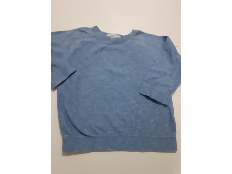 ! 7 plavi dzemperic H&M vel 4-6y