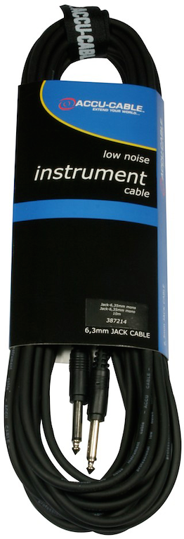 American Audio Accu-Cable AC-J6M/10 Jack-cable 6,3mm mono 10m kabl