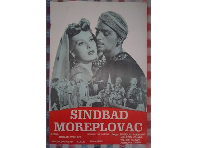 plakat SINDBAD MOREPLOVAC (Anthony Quinn)