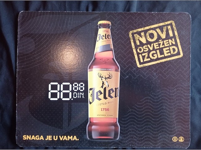 Reklama kartonska Jelen pivo