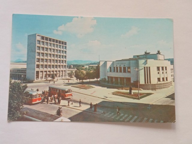 Niš - Sinđelićev Trg - Pozorište - Autobusi - 1966.g