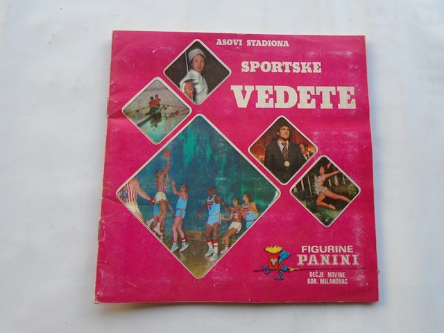 Asovi stadiona, sportske vedete, album, panini,fali 25