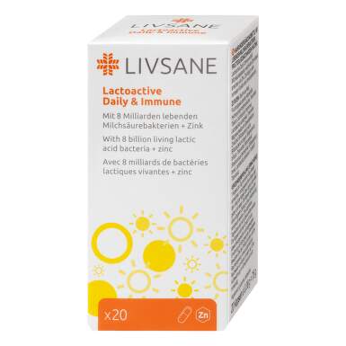 LIVSANE Lactoactive Daily & Immune 20 kapsula