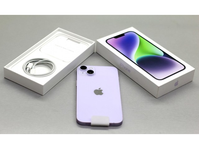 iPhone 14 Purple 128gb NOV neaktiviran GARANCIJA godinu