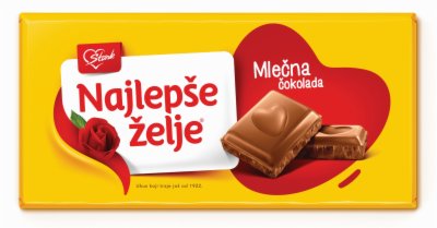 ČOKOLADA MLEČNA NAJLEPŠE ŽELJE 90G
ČOKOLADA MLEČNA NAJLEPŠE ŽELJE 90G