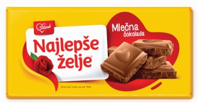 COKOLADA MLECNA NAJLEPSE ZELJE 200G
COKOLADA MLECNA NAJLEPSE ZELJE 200G