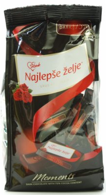 COKOLADA CRNA MINI NAJLEPSE ZELJE 150G
COKOLADA CRNA MINI NAJLEPSE ZELJE 150G