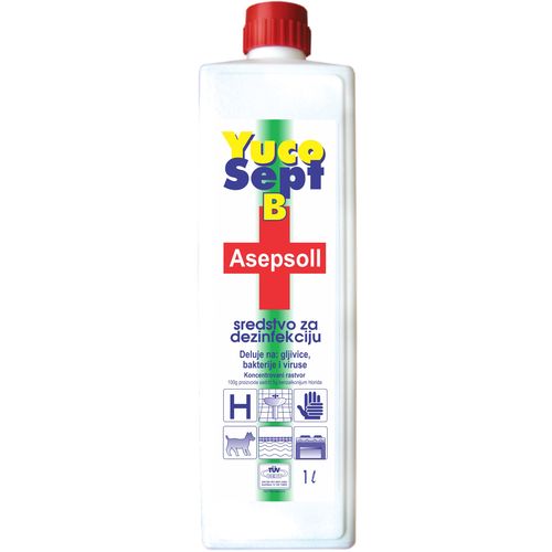 ASEPSOLL yucosept 5.0% koncentrovano tečno sredstvo za dezinfekciju 1 l