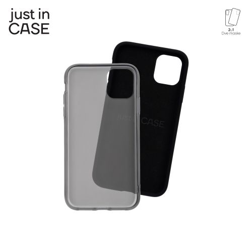 2u1 Extra case MIX paket CRNI za iPhone 11