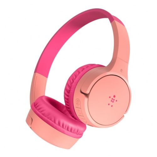 Belkin Bežicne naglavne dečije slušalice, BT+3,5mm,28-30h bat, pink