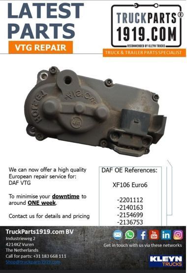 DAF VTG REPARATIE / 2348173 / 2296204 / 2201112 / 2140163 / 2154699 2393599 za kamiona