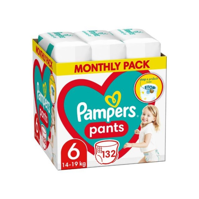 PAMPERS PANTS 6 pelene gaćice, 132kom MESEČNO PAKOVANJE