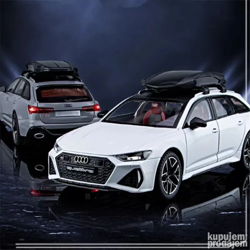 Audi RS6 1/24 Beli - Audi RS6 1/24 Beli