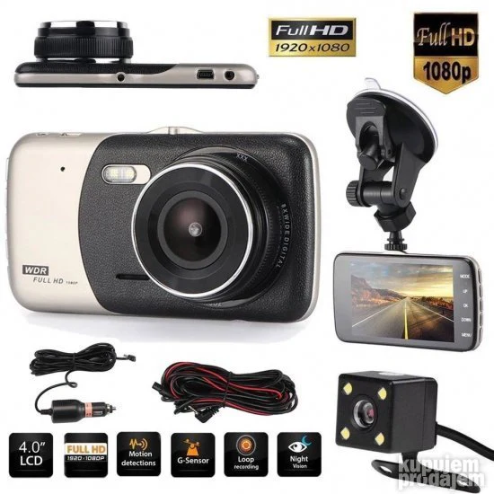 Auto kamera Full HD 4 inca sa rikverc kamerom - Auto kamera Full HD 4 inca sa rikverc kamerom