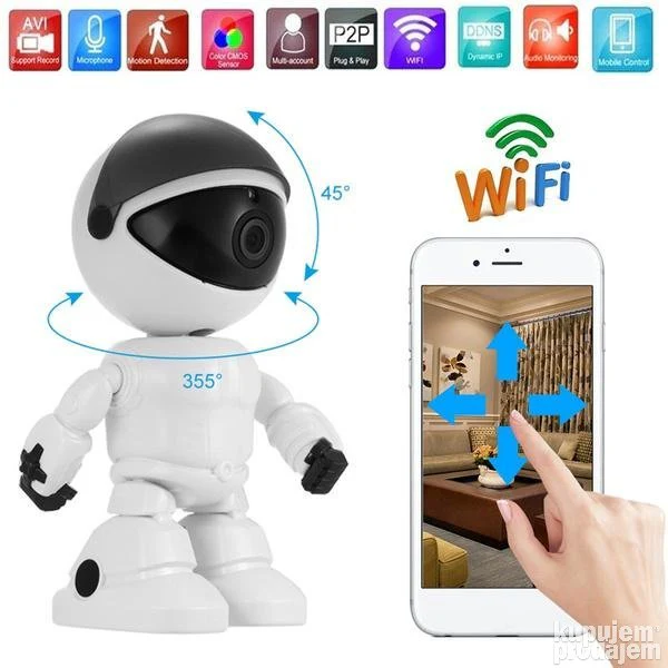 Bebi Monitor Robot Bebi Alarm IP Wifi Kamera - Bebi Monitor Robot Bebi Alarm IP Wifi Kamera