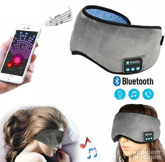 Bluetooth Maska za spavanje sa slušalicama i mikrofonom - Bluetooth Maska za spavanje sa slušalicama i mikrofonom