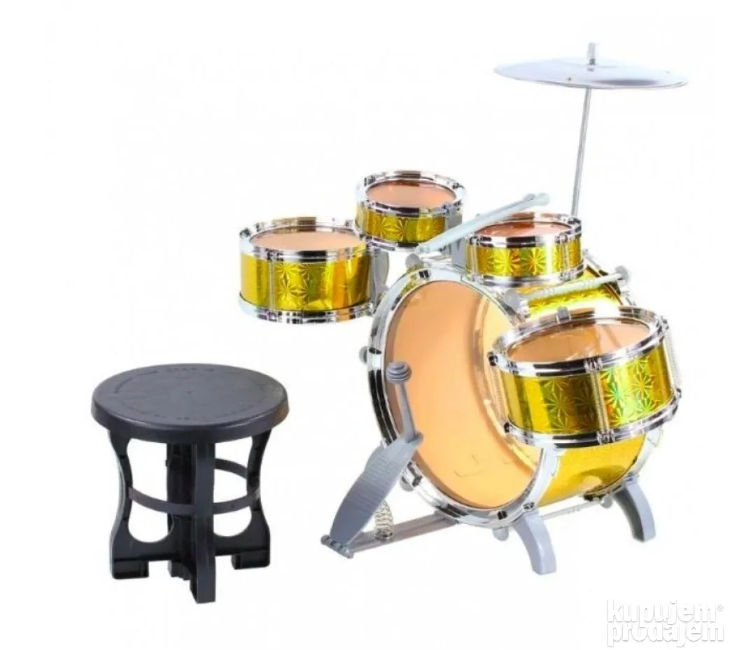 Bubnjevi jazz drum sa stolicom 2K24M288 - Bubnjevi jazz drum sa stolicom 2K24M288