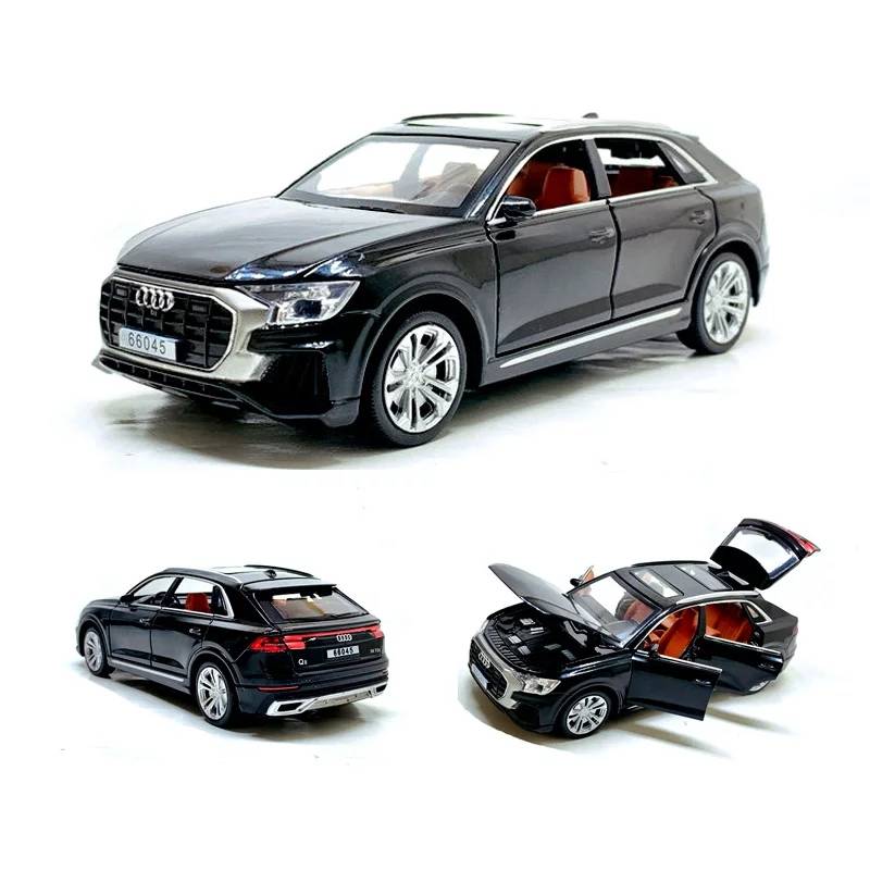 Crni Audi Q8 Metalni Diecast 1/24 - Crni Audi Q8 Metalni Diecast 1/24